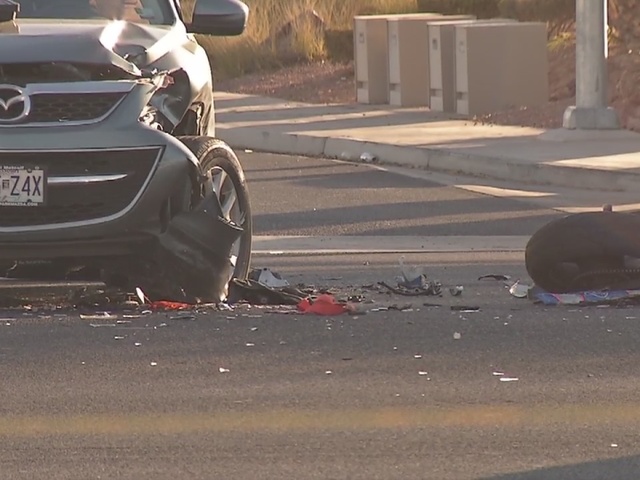 Motorcyclist critical after NLV crash