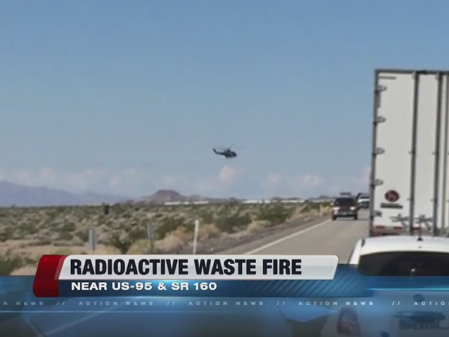 US 95 reopened after hazardous waste fire