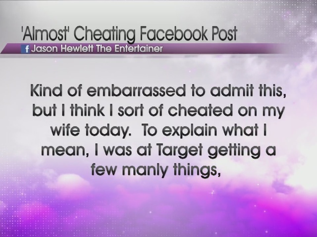 Now Trending: "Cheating" post goes viral!