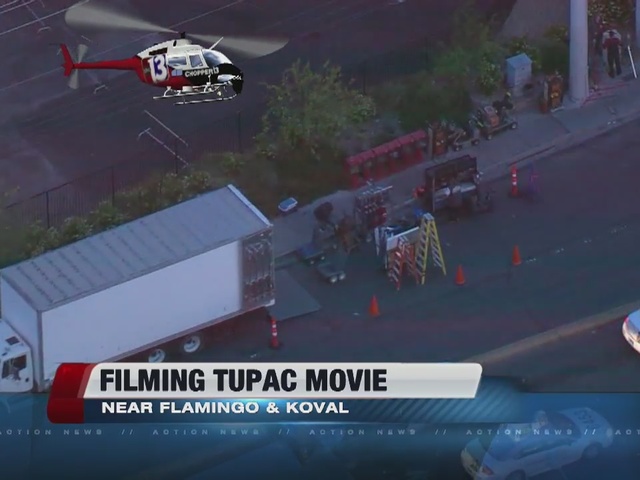 Tupac Shakur movie filming in Las Vegas