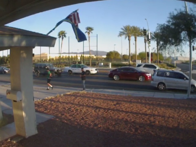 CAUGHT ON CAMERA: Rock thrown through window