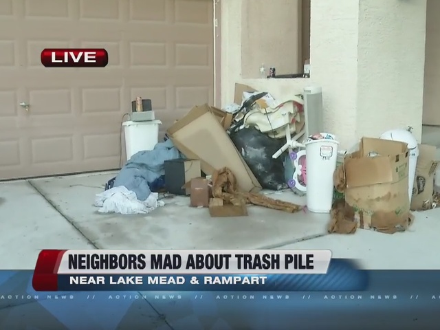 Garbage left behind in neighborhood removed