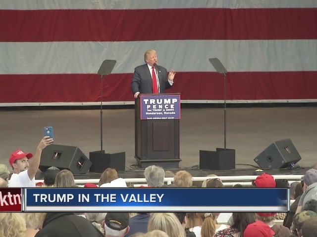 Donald Trump holds rally in Henderson