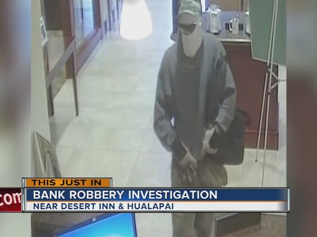 Bank robbery involves suspicious bag