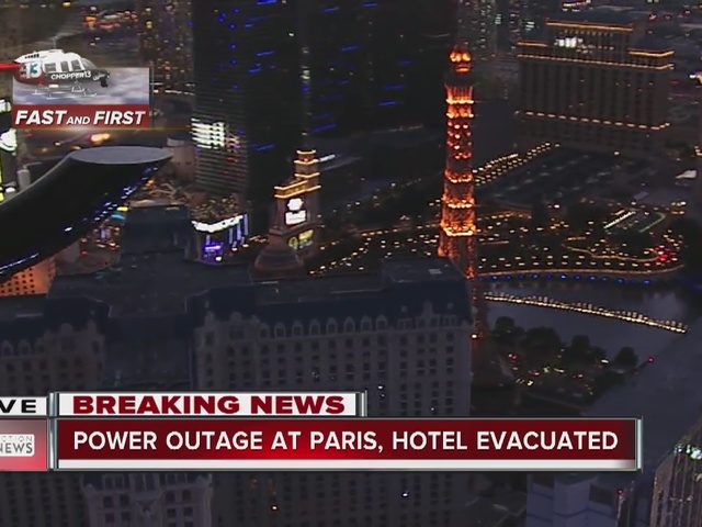 UPDATE: Power fully restored to Paris Las Vegas
