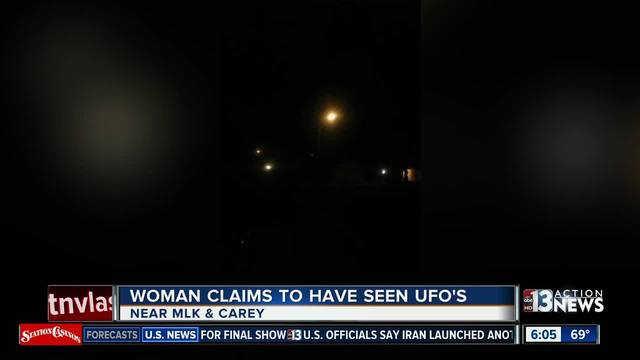 Woman claims UFO sighting in North Las Vegas