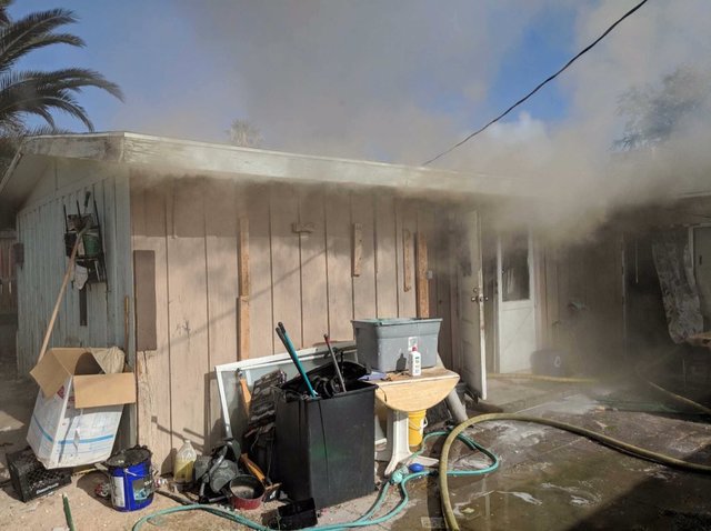 Firefighter saves dog from house fire on first call - KTNV.com Las Vegas